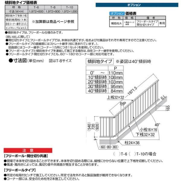 フェンス LIXIL ハイサモア 傾斜地タイプ T-6 本体 1972×600mm : hs-k-t6 : リフォームおたすけDIY - 通販 - Yahoo!ショッピング