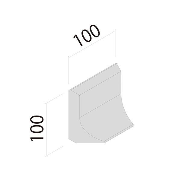フクビ ソリッドライン100 エンド左 100mm (2入り) FRH1L : リフォームおたすけDIY - 通販 - Yahoo!ショッピング
