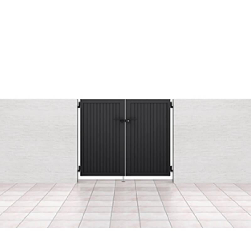 LIXIL 開き門扉AB TM1型 両開き 埋込使用 呼称08-12 扉寸法W1600(800+800)×H1200mm リクシル 開き門扉 おしゃれ シンプル リフォーム : リフォームお ...