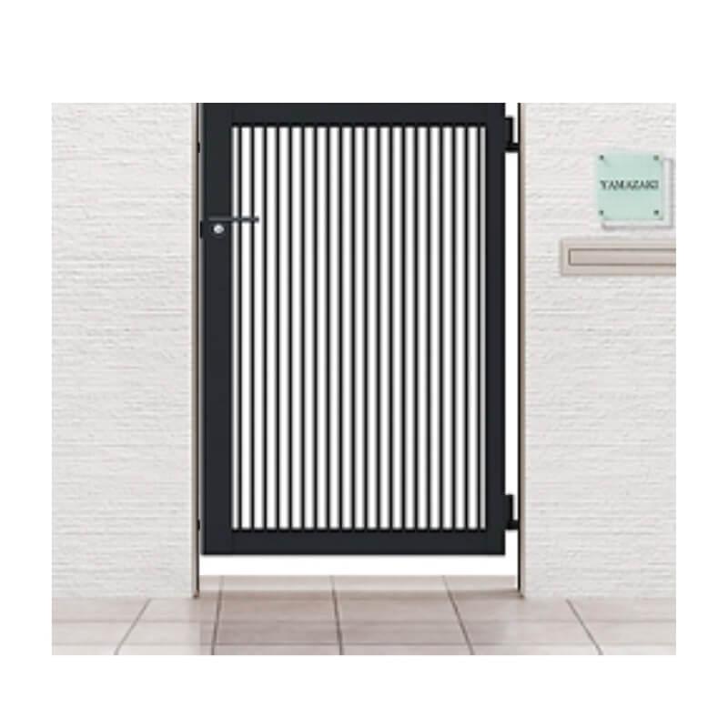 開き門扉AB TR2型 片開き 柱使用 呼称06-12 扉寸法W600×H1200mm リクシル LIXIL 開き門扉 おしゃれ シンプル リフォーム : mab-tr2-kh06-12 ...