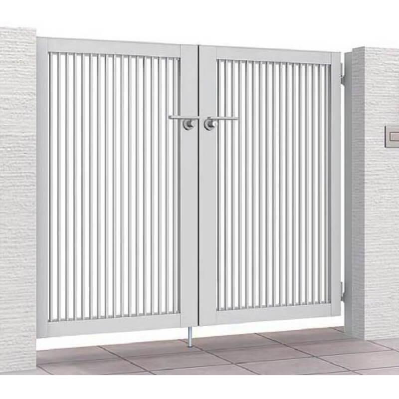 LIXIL 開き門扉AB TR2型 両開き 柱使用 呼称06-10 扉寸法W1200(600+600)×H1000mm リクシル 開き門扉 おしゃれ シンプル リフォーム : リフォームお ...