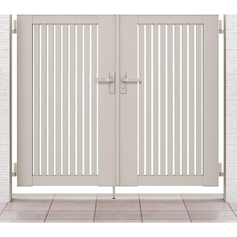 LIXIL 開き門扉AB TS1型 両開き 柱使用 呼称06-10 扉寸法W1200(600+600)×H1000mm リクシル 開き門扉 おしゃれ シンプル リフォーム : リフォームお ...