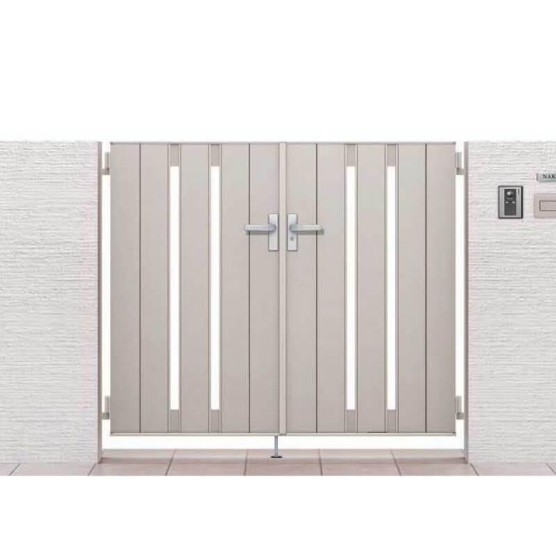 LIXIL 開き門扉AB TS2型 両開き 埋込使用 呼称08-12 扉寸法W1600(800+800)×H1200mm リクシル 開き門扉 おしゃれ シンプル リフォーム : リフォームお ...