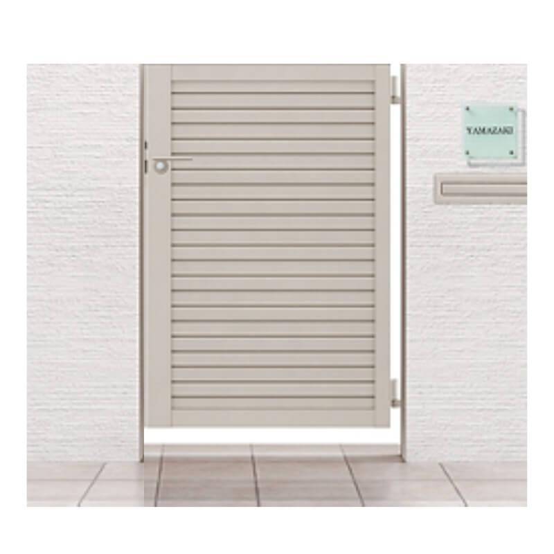 開き門扉AB YM2型 片開き 柱使用 呼称06-10 扉寸法W600×H1000mm リクシル LIXIL 開き門扉 おしゃれ シンプル リフォーム : mab-ym2-kh06-10 ...