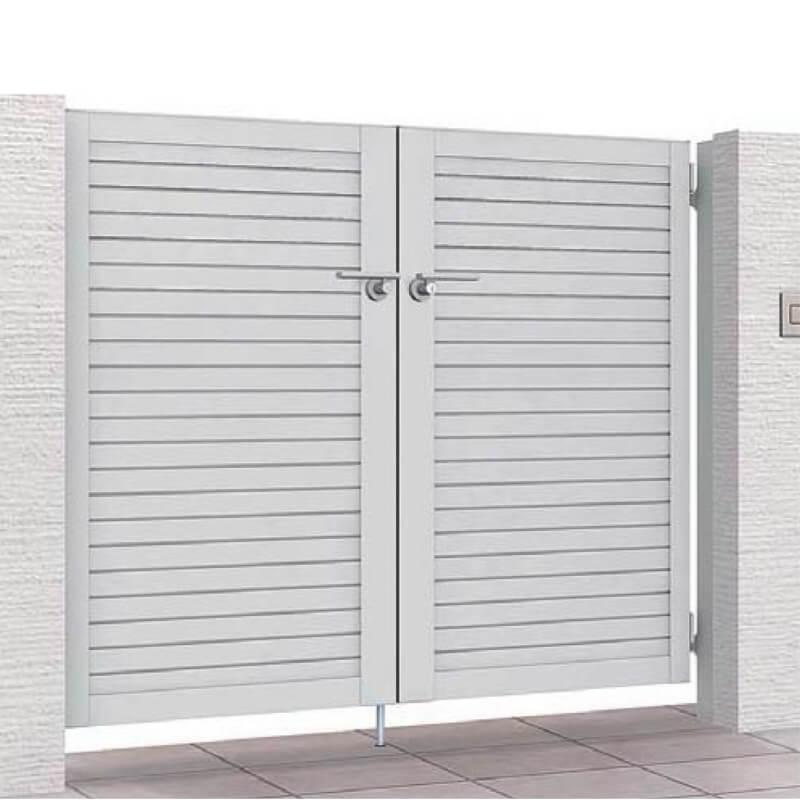 LIXIL 開き門扉AB YM2型 両開き 柱使用 呼称06-12 扉寸法W1200(600+600)×H1200mm リクシル 開き門扉 おしゃれ シンプル リフォーム : リフォームお ...