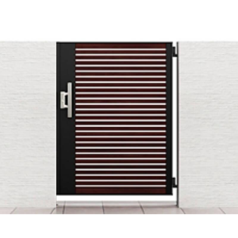 LIXIL 開き門扉AB ウッディYS1型片開き 埋込使用 呼称09-12 扉寸法W900×H1200mm リクシル 開き門扉 おしゃれ シンプル リフォーム : リフォームおたすけDIY ...