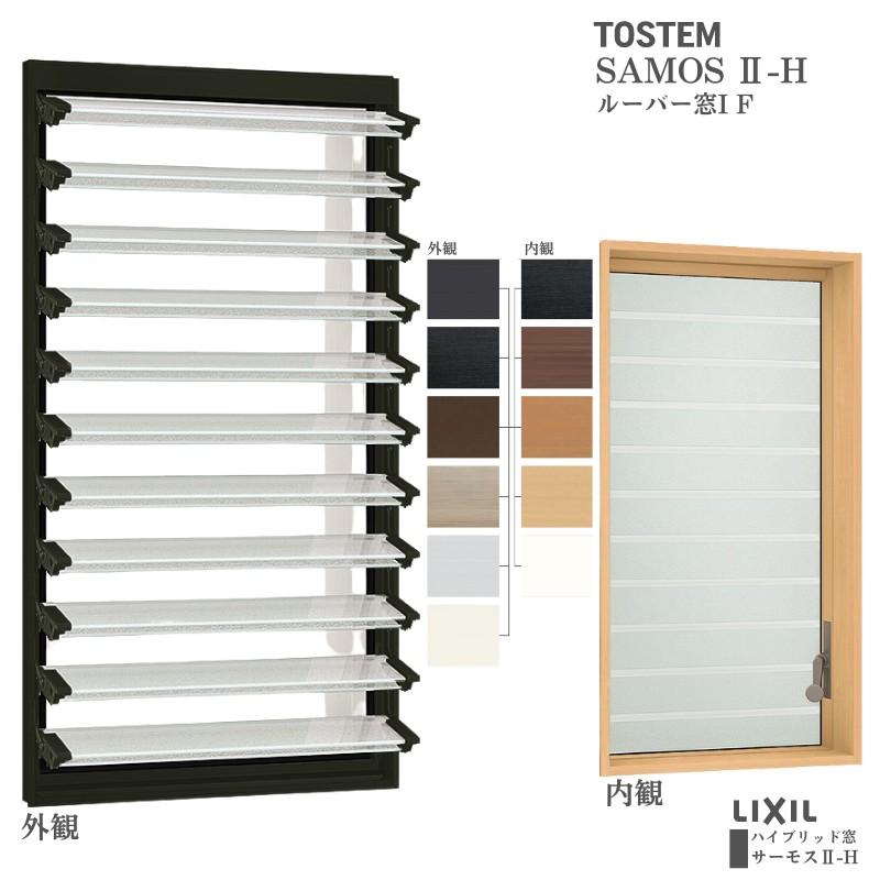 サーモスII-H ルーバー窓I F 06013 サーモス2-H オペレーターハンドル W640×H1370 mm 複層ガラス 樹脂アルミ複合サッシ ルーバー LIXIL リクシル 断熱 ...