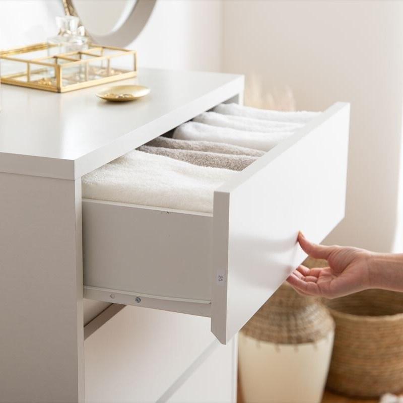 幅60cm Linoa チェスト 4段 ナチュラル／ホワイト 153010 : Dreamrelife Store - 通販 - Yahoo!ショッピング