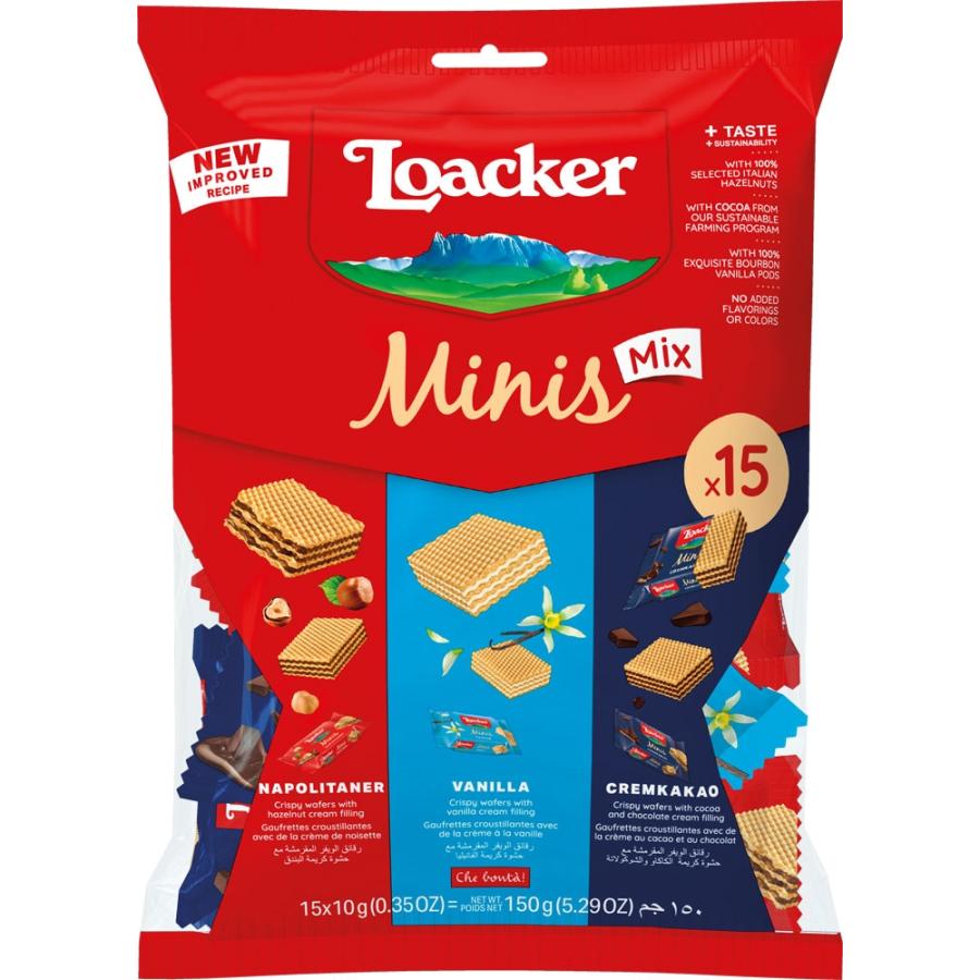 ロアカー ミニーズミックス15P 3袋セット ウエハース 3種類 お試し Loacker キタノ商事 お菓子 プレゼント お買い得 おやつ お礼 感謝 ご褒美 : ドリームトイズヤフー店 ...
