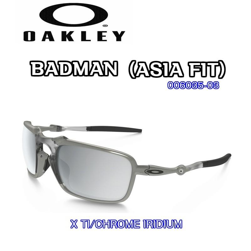 OAKLEY オークリー Badman (Asia Fit) バッドマン (アジアンフィット) X TI/ CHROME IRIDIUM 正規 ...