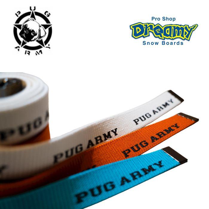 PUG ARMY パグアーミー オリジナルベルト PUGARMY PUGM pug_army スノーボード グラトリ アパレル ...