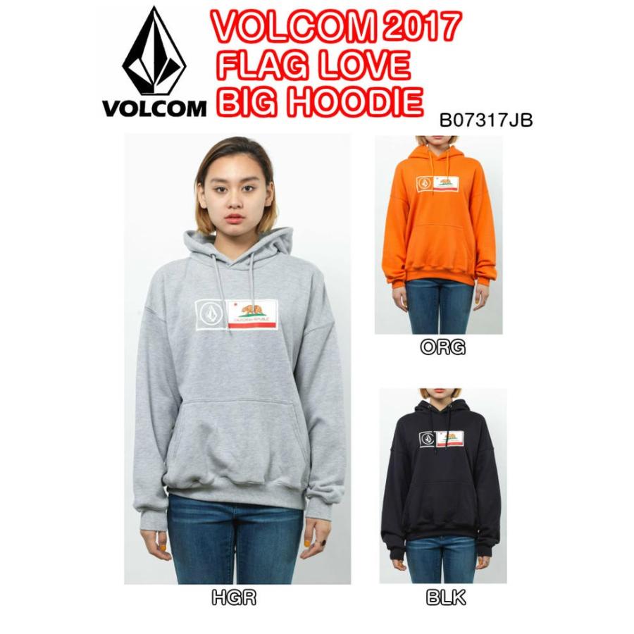 VOLCOM ボルコム FLAG LOVE BIG HOODIE B07317JB STONE刺しゅう リラックスフィット パーカー ...