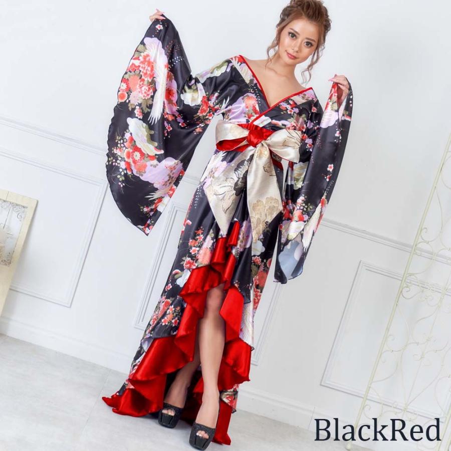 花魁 コスプレ ロング 仮装 和服 着物 ドレス よさこい 衣装 セクシー