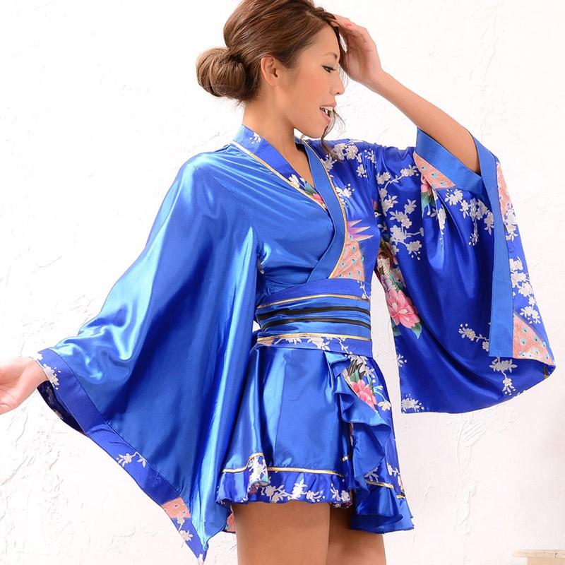 花魁 コスプレ 着物ドレス サテン ダンス衣装 よさこい衣装 和服 ミニ