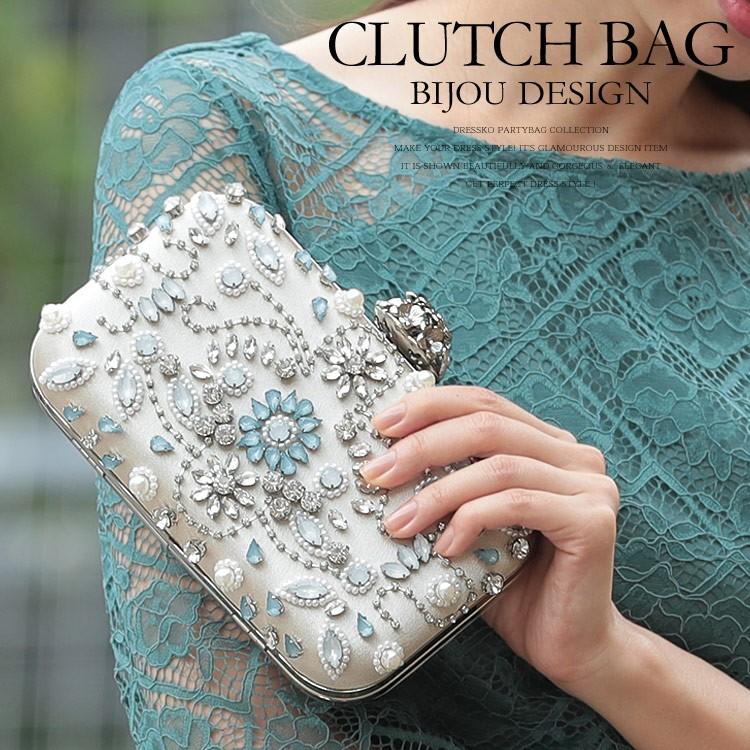 パーティーバッグ クラッチバッグ 結婚式 バッグ レディース 2way 送料