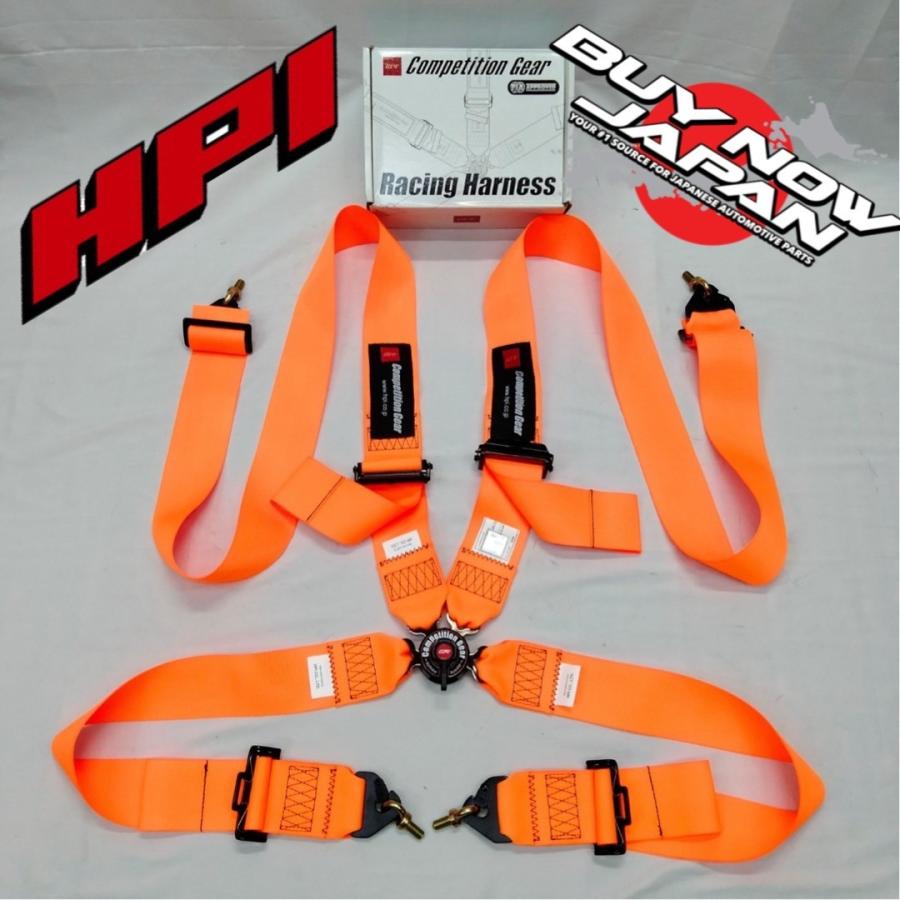 HPI FIA規格公認 4点式レーシングハーネス 助手席側(バックル外側 Lh) 2023年製造 蛍光オレンジ HPRH-5000OR-L : DRIFT NOW JAPAN - 通販 ...