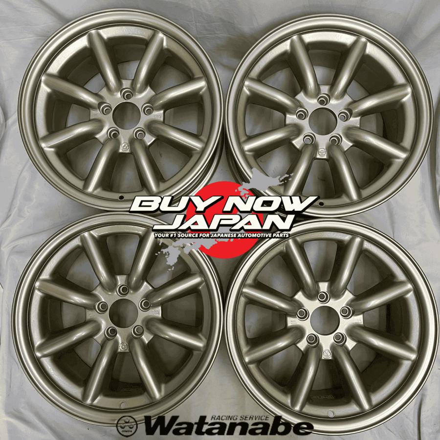【在庫ありの場合即納】4本セット RS Watanabe F8-TYPE 16×8J+35 5H-100ゴールドメタリック/ 86/BRZ ...