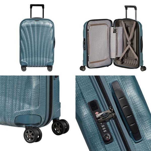 Samsonite サムソナイト C-LITE シーライト スピナー 55cm コスモライト EXP アイスブルー 134679-1432 ...