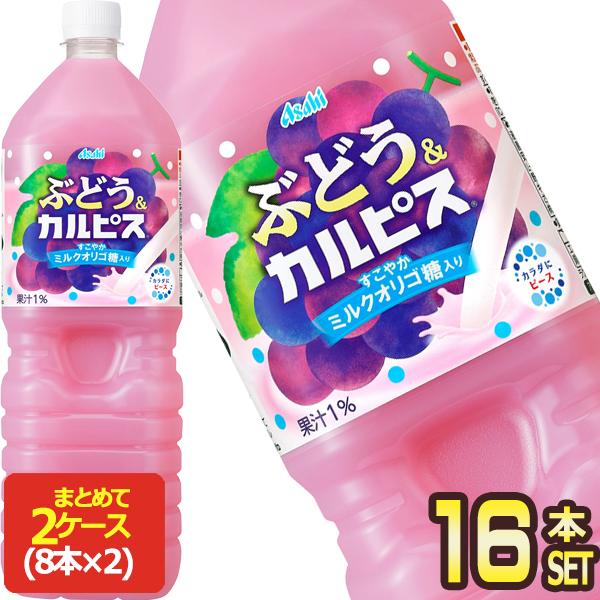 カルピス アサヒ ぶどう＆カルピス 1.5LPET×16本[8本×2箱]【お取り寄せ】 送料無料 : ドリンク屋 Yahoo!ショッピング店 - 通販 - Yahoo!ショッピング