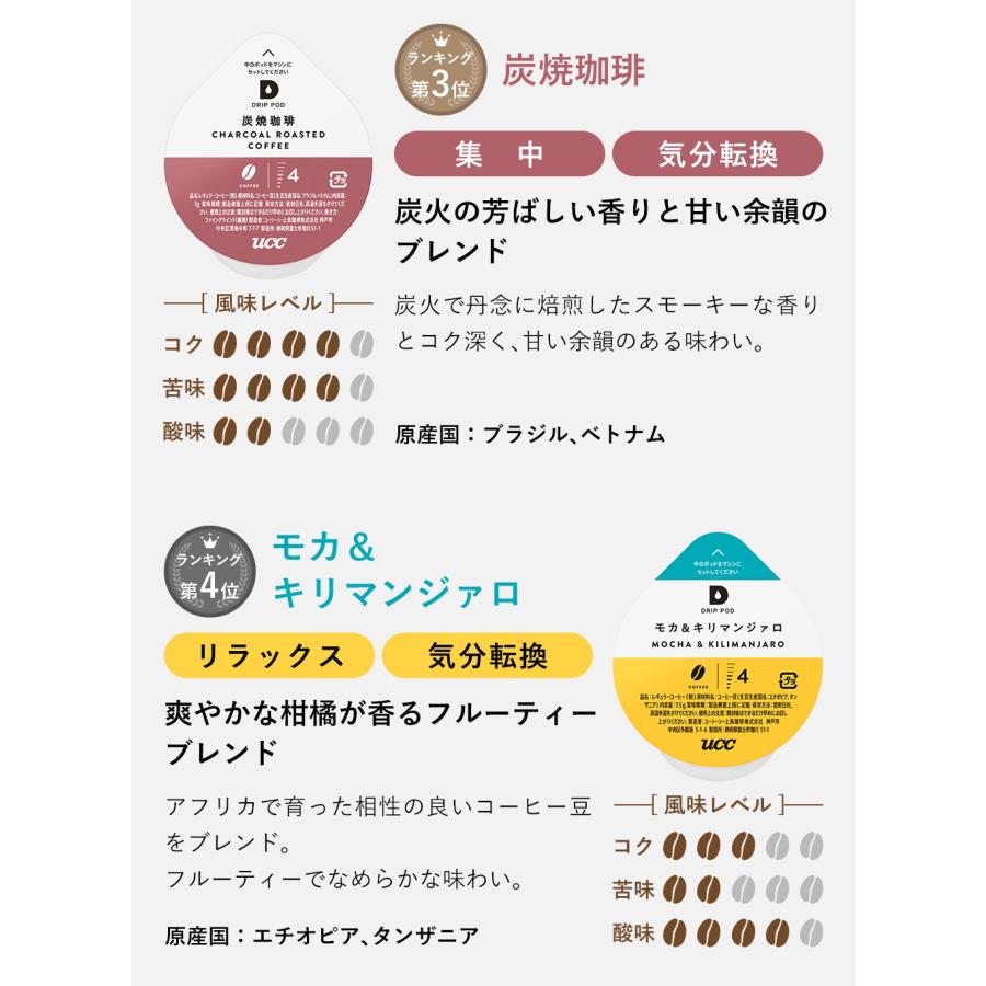 UCC 【公式】 選べる10箱セット スタンダード DRIP POD コーヒーメーカー コーヒーマシン カプセルコーヒー カプセル式 コーヒー : UCCドリップポッドYahoo!ショッピング ...