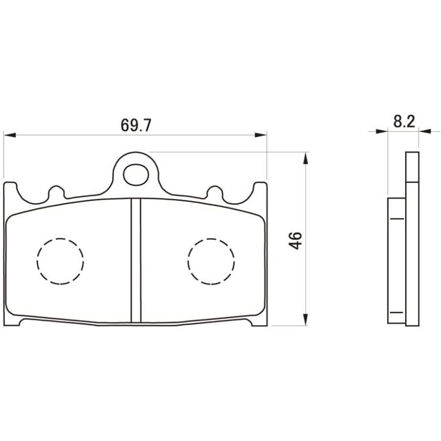 DAYTONA（デイトナ） 97151 ゴールデンパッドχ ブレーキパッド フロント バイク用 : ドライブマーケットYahoo!店 - 通販 ...
