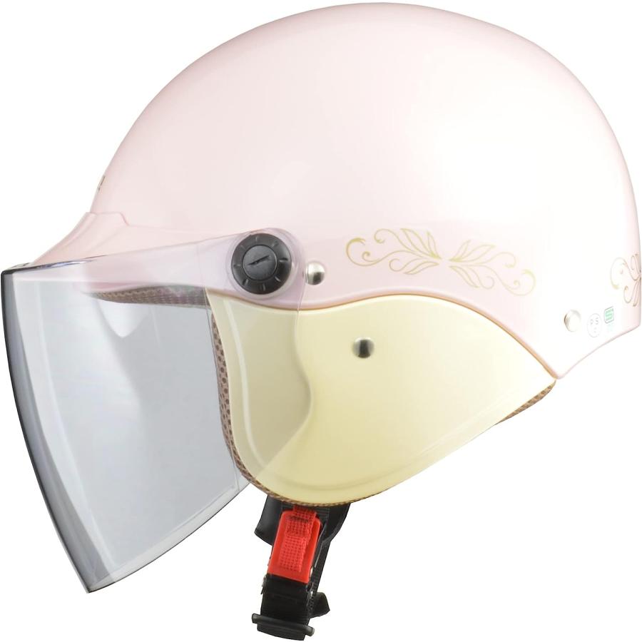 リード工業 LEAD Street Alice QJ-3 パールピンク フリー(57〜60cm未満) セミジェット ヘルメット バイク用 ...