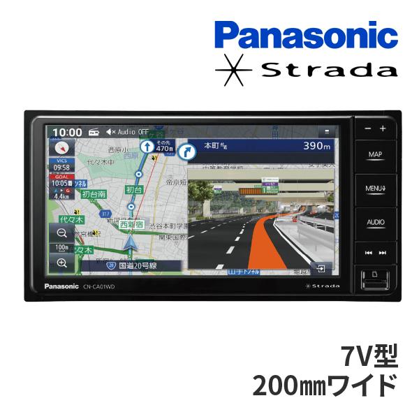 Strada CN-CA01WD パナソニック ストラーダ 7インチ カーナビ 200mmワイド フルセグ地デジ/Bluetooth Apple CarPlay / Android Auto ...