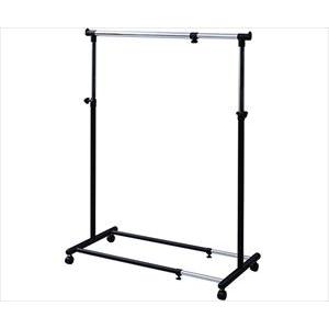 63-3965-35 たてよこ伸縮ハンガーラック（キャスター付） シングル ブラック YBH-SS(MBK)【1台】(as1-63-3965-35) : ドクターマート衛生用品 - 通販 ...