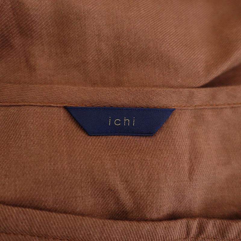 イチ ICHI *コットンリネンワイドティアードワンピース*切り替えブラウン茶ロングドレスドロップショルダー(1-2303-448)【51D32】 :1-2303-448:drop - 通販 ...