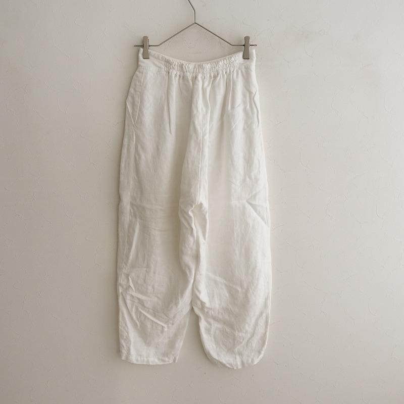 Porter des boutons（ポルテデブトン） *リネンジャガードパンツ*ホワイト白ボトムス麻テーパード(1-2312-216)【82L32】 : ブランド古着買取drop - 通販 ...