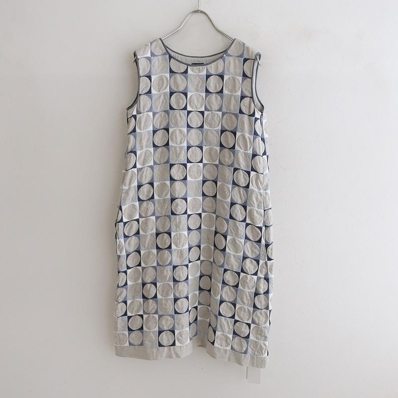 mina perhonen //【定価7.2万】ミナペルホネン *pallo 刺繍ノースリーブワンピース*36ドレススリーブレス(1-2401-173)【13A42】 : ブランド古着買取 ...