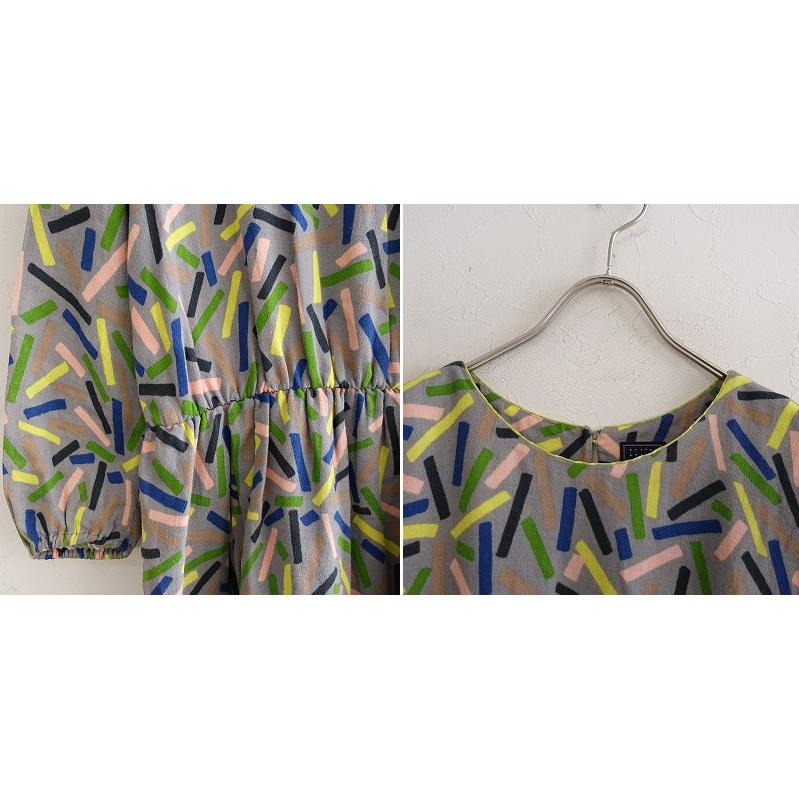 //ミナペルホネン mina perhonen *light stick コットンワンピース*36ドローストリング綿ドレスグレー(1-2401-403)【13B42】 : 1-2401-403 ...