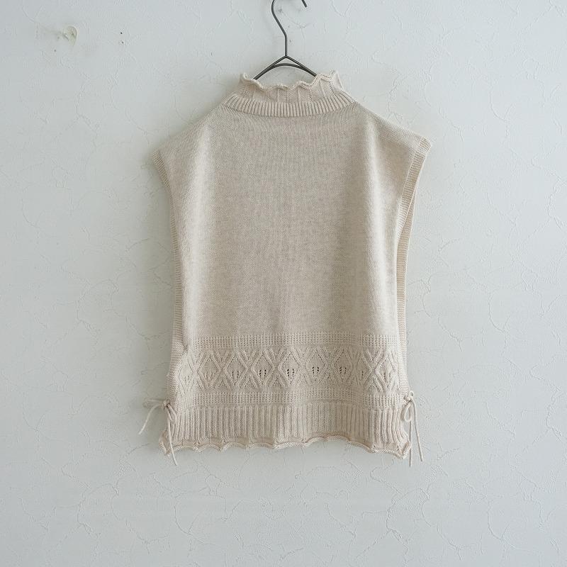 【2024AW/定価1.9万】アンティパスト ANTIPAST *コットンカシミヤニットベスト*羽織りジレサイドストラップ(1-2501 ...