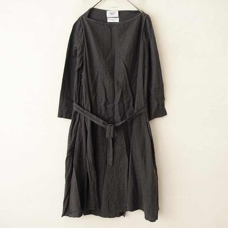 YAECA ヤエカライト WRITE *97753 ラップワンピース*ドレスチュニックコットンラミーチャコールグレー(1-2504-84)【40E52】 : ブランド古着買取drop - 通販 ...