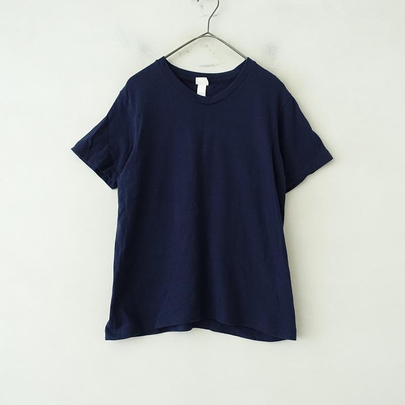 YAECA ヤエカストック STOCK *コットン半袖カットソー*Mトップス紺ネイビーTシャツ天竺無地シンプル(1-2505-677)【40G52】 : ブランド古着買取drop - 通販 ...