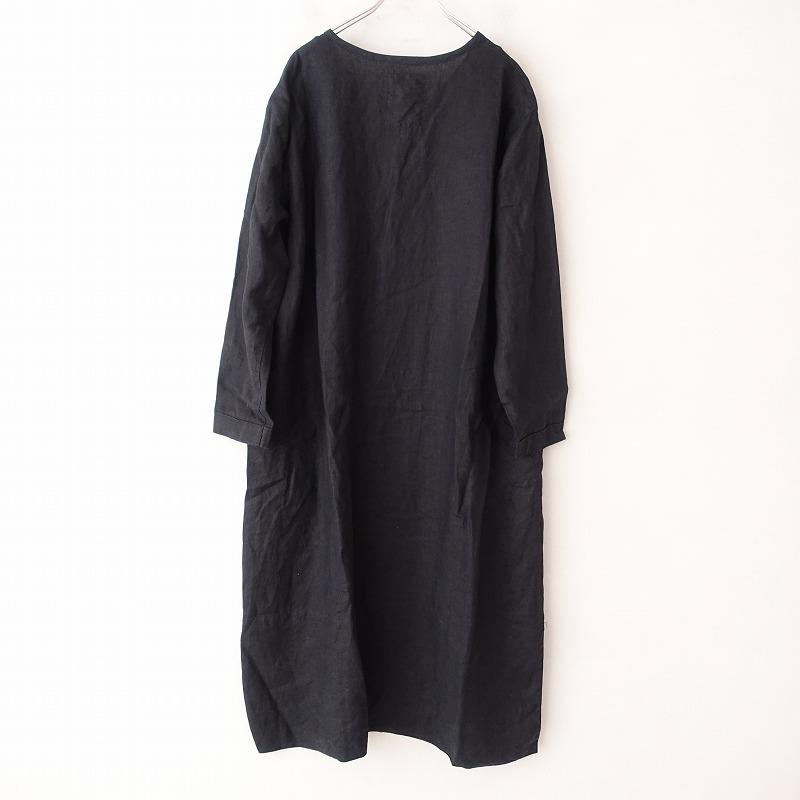 AUGUSTE PRESENTATION 【定価1.8万】AUGUSTE pajama look *リネンVネックワンピース*麻黒0123(10-2301-39)【81A32】 : ブランド ...