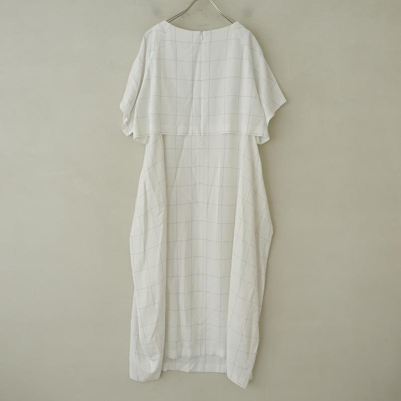 HIROKO KOSHINO ヒロココシノ *ボレロデザインワンピース*38オフ白チェック0423(10-2304-327)【11E32】 : ブランド古着買取drop - 通販 ...