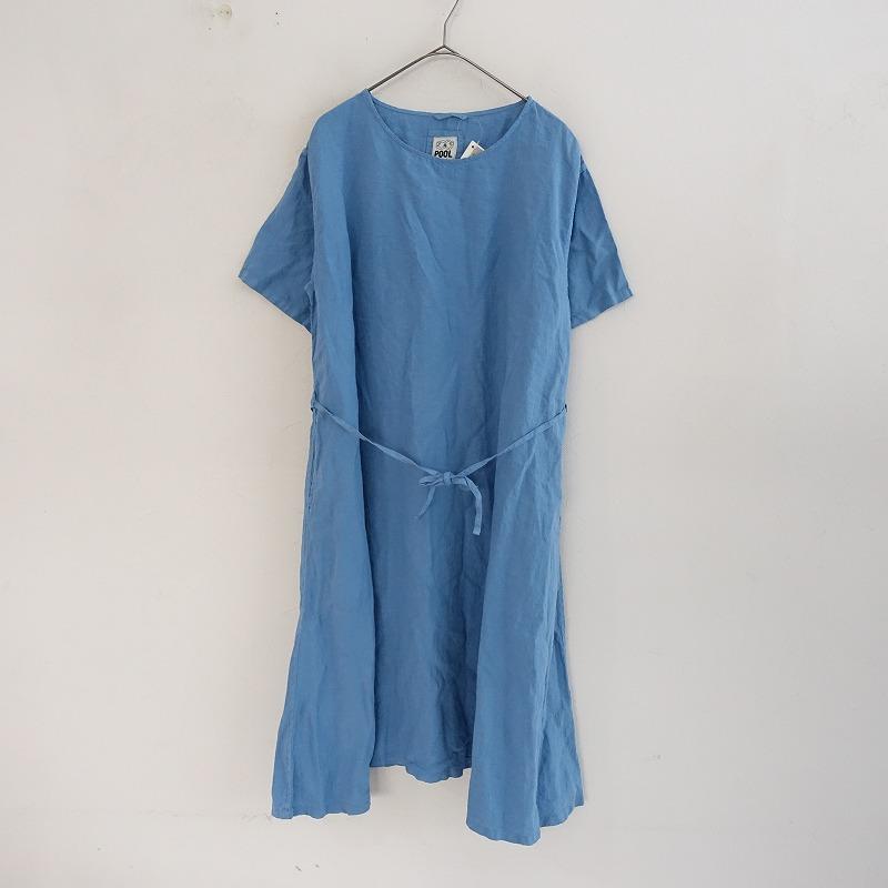 プール POOL *いろいろの服 リネンワンピース*麻半袖ワイド腰ひも付0523(10-2305-197)【10F32】 : ブランド古着買取drop - 通販 - Yahoo!ショッピング