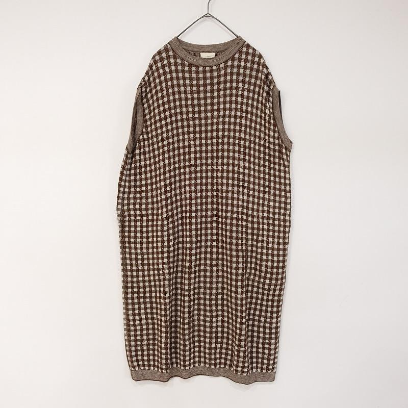 定価4.2万】45R フォーティファイブアール *ギンガムジャカードのMドレス*ニットノースリワンピース45rpm(2-2401-73)【02A42】 : 2-2401-73 : ブランド古着 ...