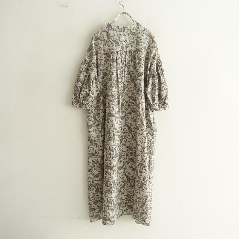 //サマンサモスモス Samansa Mos2 *ペイズリーフラワープリントパフスリーブワンピース*Fスタンドカラー羽織(2-2402-365)【71C42】 : 2-2402-365 ...