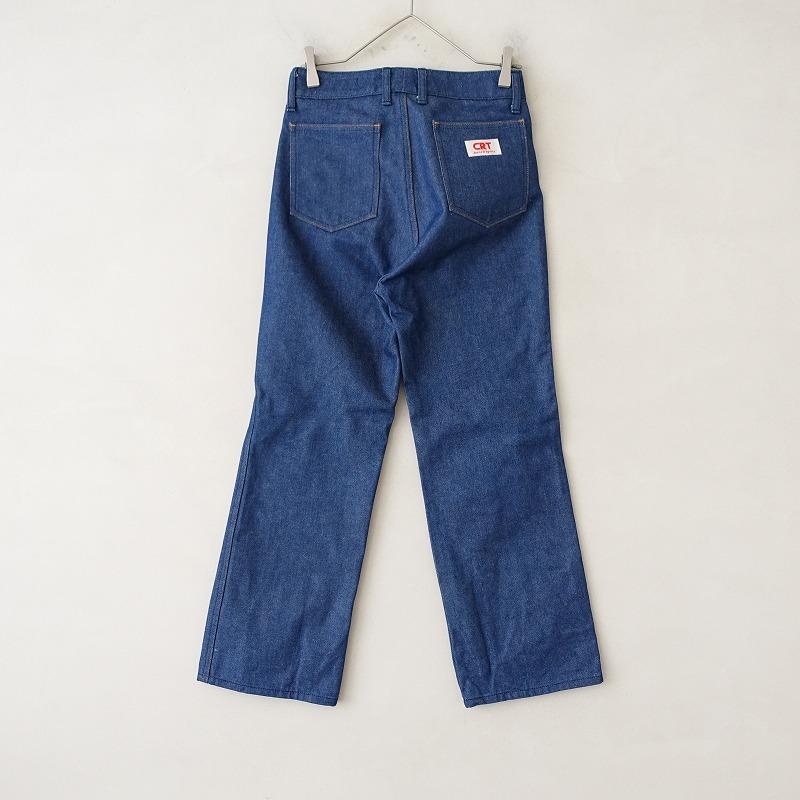 シーアールティ CRT Jeans&Sports *コットンインディゴデニムパンツ*26ライトブルーリジッドドットボタン綿(2-2407 ...