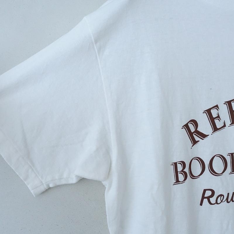 Ordinary fits（オーディナリーフィッツ） *プリントTシャツ/REBECCA BOOK HOUSE*1綿クルーネックオフホワイト ...