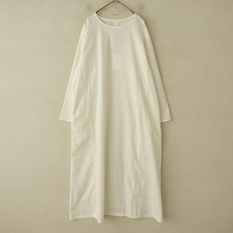 【未使用/定価2.9万】ヨリ Yoli *simple one-piece*1オフホワイトオーガニックコットン布帛Aラインスモック(2-2410-113)【20K42】 : 2-2410 ...