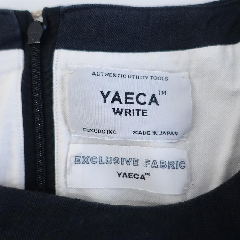 YAECA //ヤエカライト WRITE *タックドレス ノースリーブワンピース*Mリネン麻チャコールギャザーロング(25-2401-129)【92A42】 : ブランド古着買取drop ...