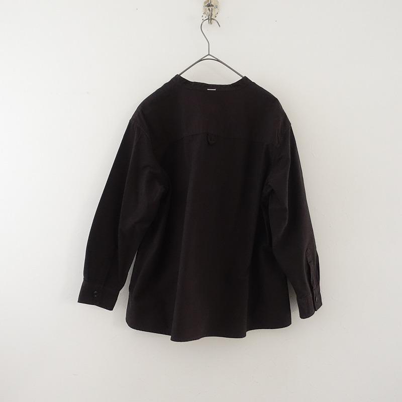 MHL. マーガレットハウエル MARGARET HOWELL *コットンスタンドカラーシャツ*2綿ブラウンブラウス(25-2403-105)【10D42a】 : ブランド古着買取drop ...