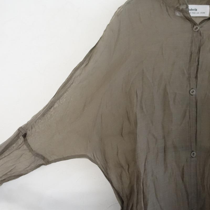 Tabrik タブリク *コットンシルクワンピース*綿絹シャツドレス羽織薄手タブリック(25-2406-429)【52G42】 : ブランド古着買取drop - 通販 - Yahoo!ショッピング