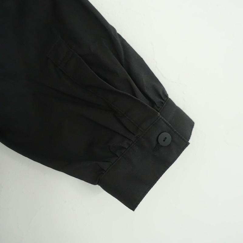 【定価1.5万】TANDEY オローネ *メラニーシャツ*コットン綿ブラック黒サイドギャザーブラウストップス(25-2605-334 ...
