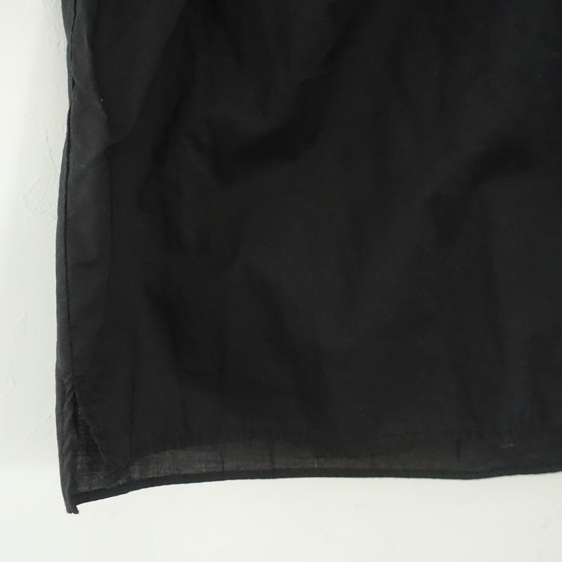 【定価1.5万】TANDEY オローネ *メラニーシャツ*コットン綿ブラック黒サイドギャザーブラウストップス(25-2605-334 ...