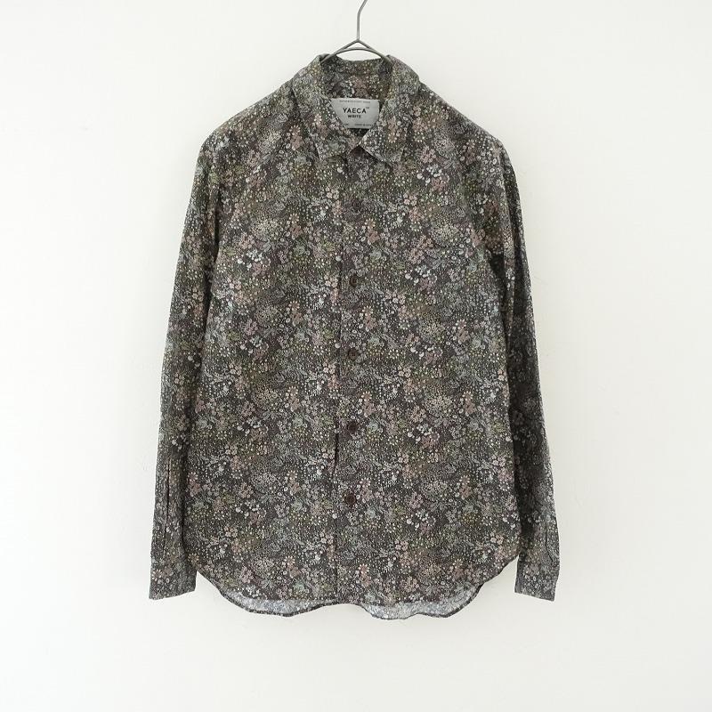 YAECA 【定価2.3万】ヤエカライト WRITE *No.97151 Liberty Button Shirt elderberry *S ...