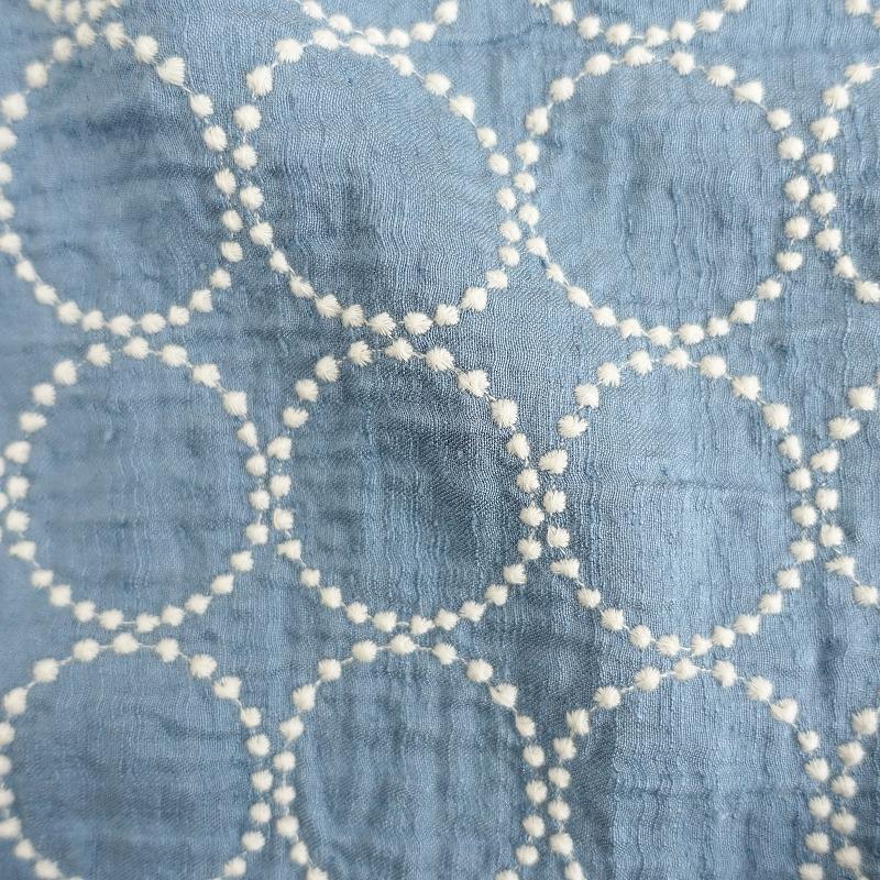 mina perhonen //ミナペルホネン *tambourine シルク混刺繍スリーブレスドレス*36ワンピースライトブルー(33-2401-191)【10B42】 : ブランド古着買取 ...